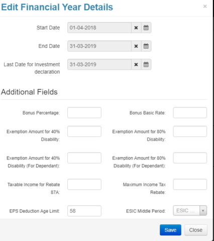 Payroll – Financial Year – EasyHR Knowledge base