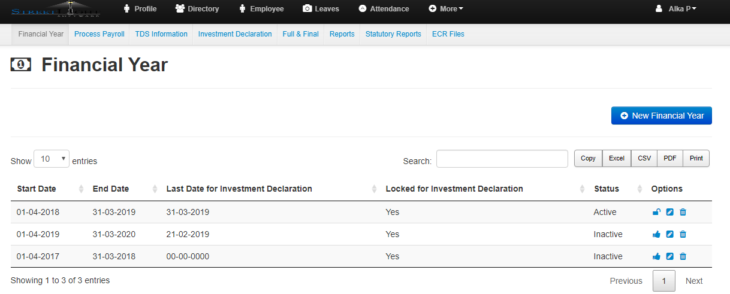 Payroll – Financial Year – EasyHR Knowledge base