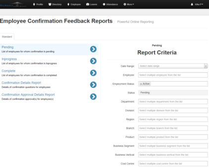 Employee Confirmation Feedback Reports – EasyHR Knowledge base