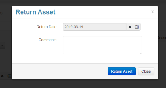 Asset – Returns – EasyHR Knowledge base