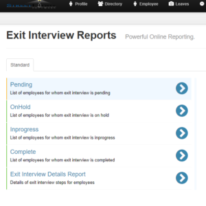 Exit Interview – Report – EasyHR Knowledge base