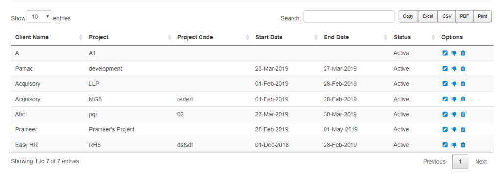 Timesheet – Project – EasyHR Knowledge base