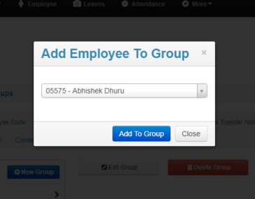 Settings /Employee /Groups – EasyHR Knowledge base