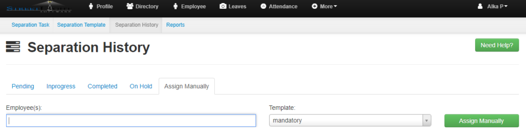 Separation – History – EasyHR Knowledge base