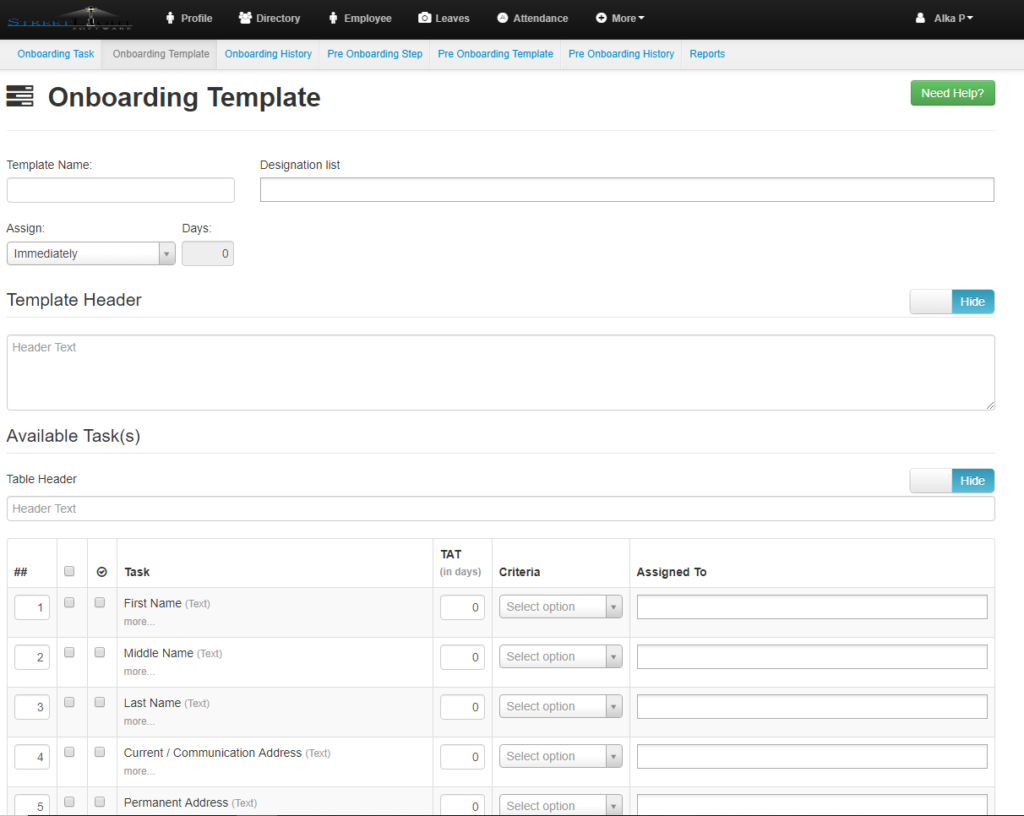 On Boarding – Template – EasyHR Knowledge base