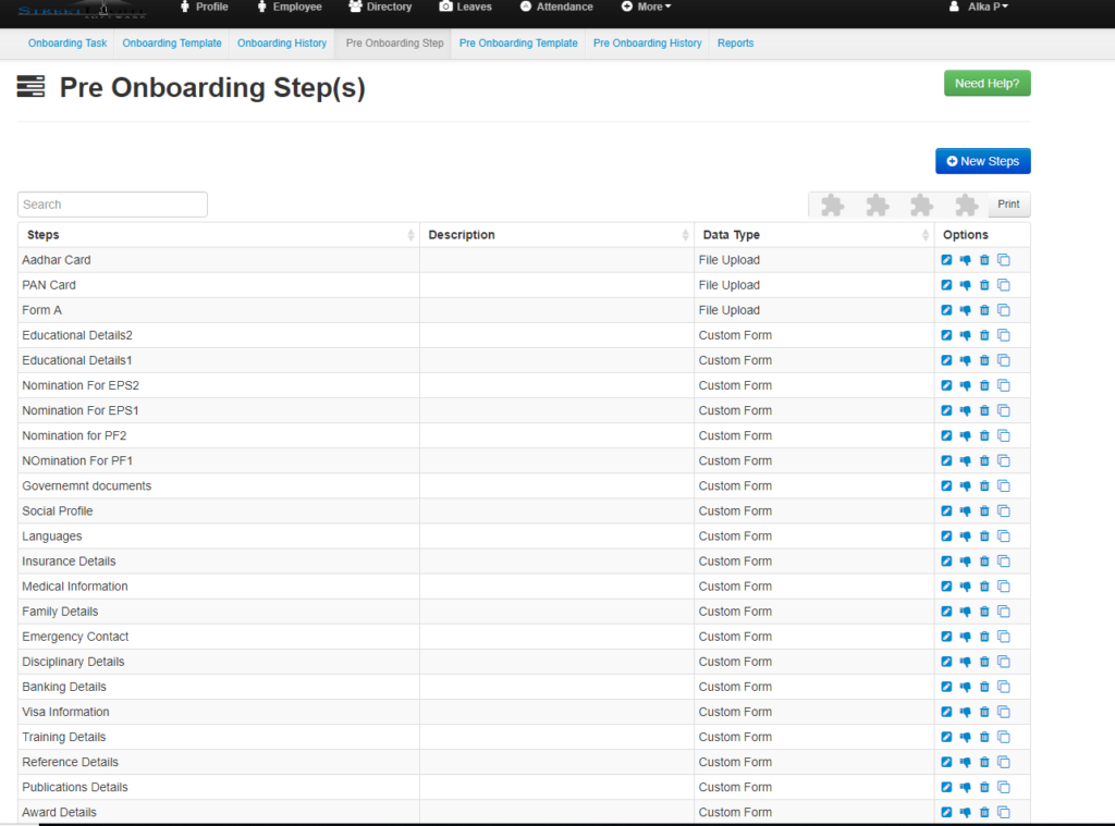 Pre – On boarding Steps – EasyHR Knowledge base