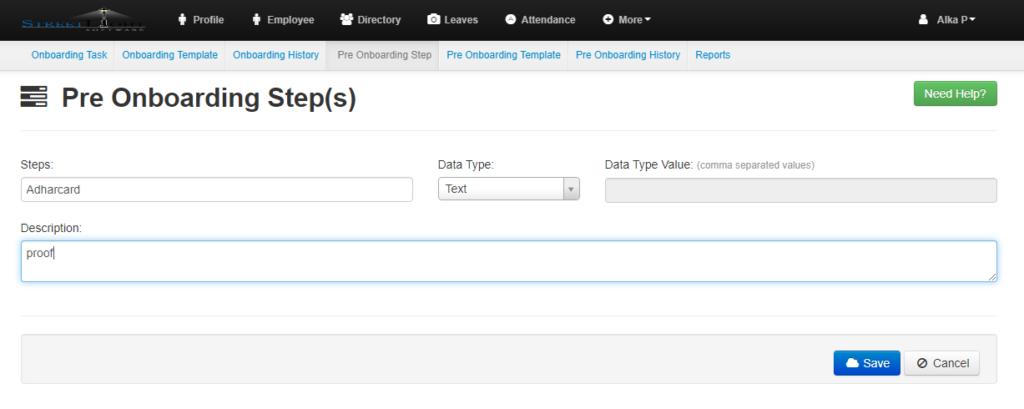 Pre – On boarding Steps – EasyHR Knowledge base