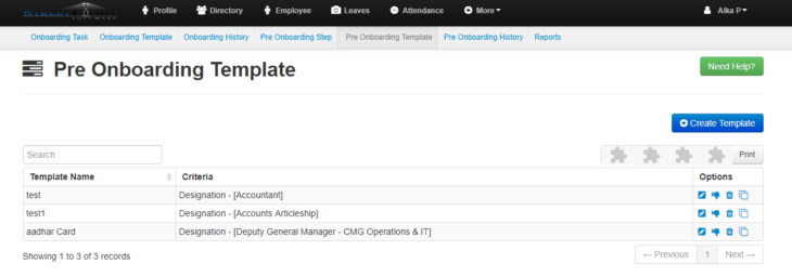 OnBoarding – Pre OnBoarding Template – EasyHR Knowledge base