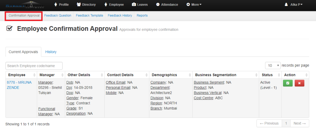 Employee – Confirmation Approval – EasyHR Knowledge base