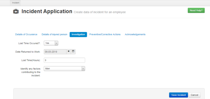 Incident – EasyHR Knowledge base
