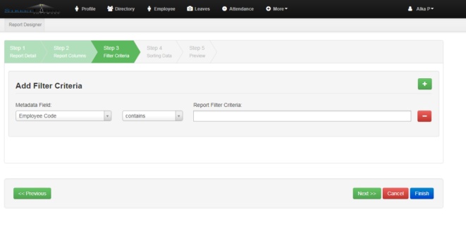 Report Designer – EasyHR Knowledge base