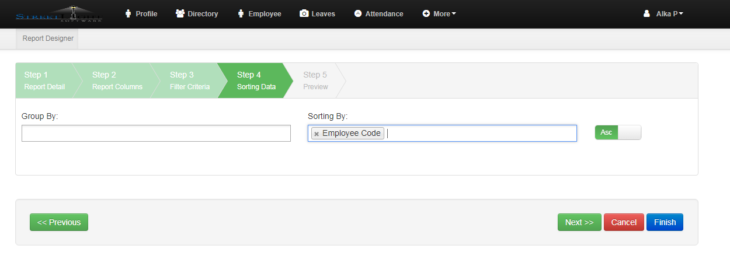 Report Designer – EasyHR Knowledge base