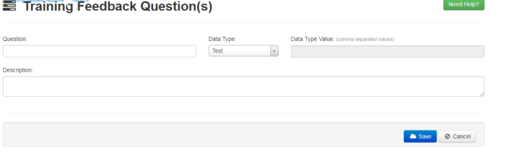 Training – Feedback Question – EasyHR Knowledge base